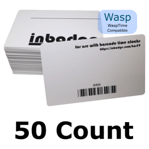 WaspTime Barcode Cards | 50 Pack only $55.00 | 100% Guaranteed