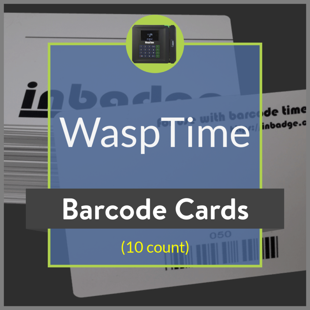 $20.00 WaspTime Barcode Badges | Tested & Verified | Sold in 10 Packs!