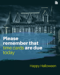 31 Time Card Reminders For Halloween - inbadge, llc - Card Services