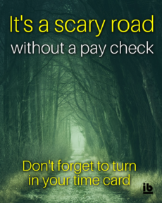 31 Time Card Reminders For Halloween - inbadge, llc - Card Services