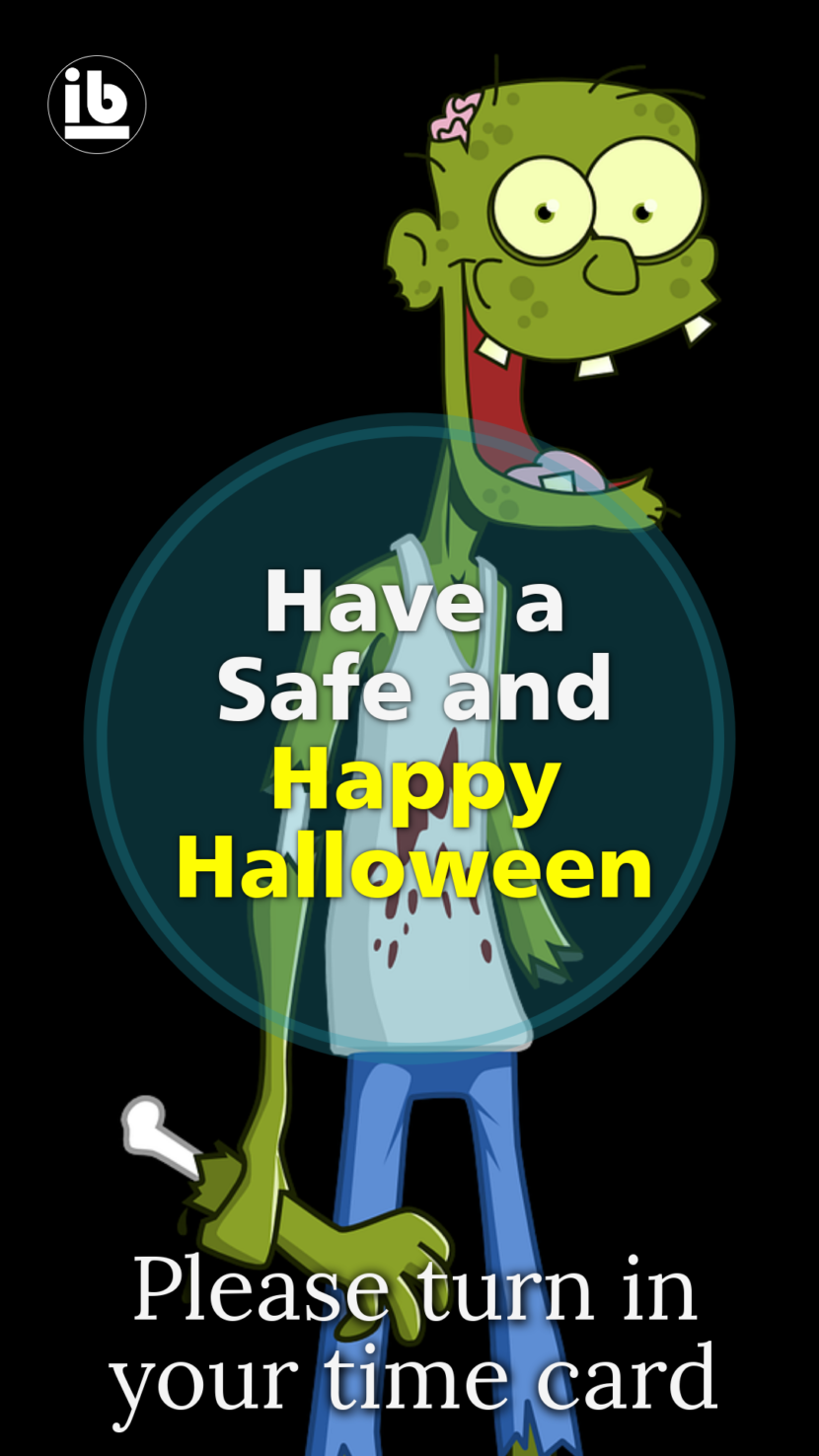 31 Time Card Reminders For Halloween - inbadge, llc - Card Services