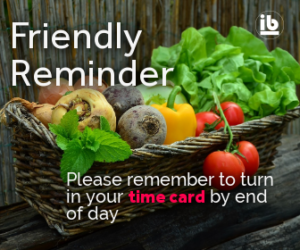 15 Thanksgiving Themed Timesheet Reminders - inbadge, llc - Card Services