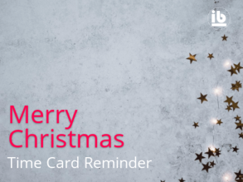 Christmas Themed Timesheet Reminders