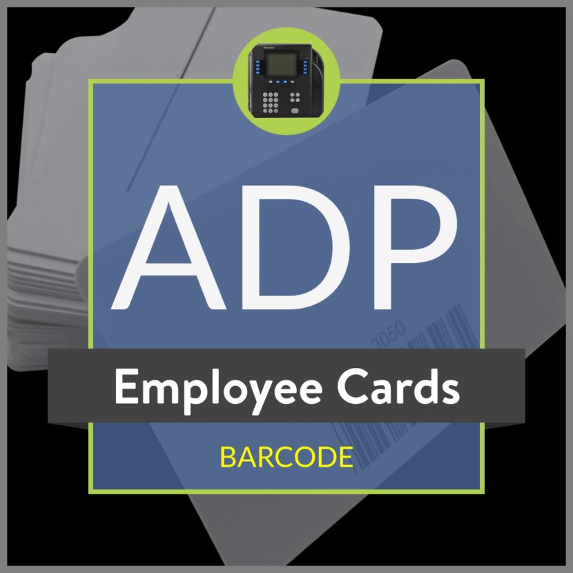 $1.50 ADP Barcode Cards | Intouch 9100 and Kronos 4500