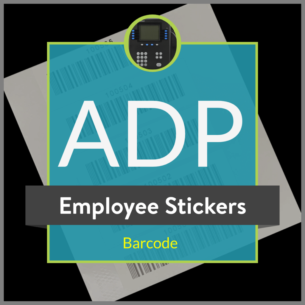 $0.50 ADP Barcode Stickers | Intouch 9100, ADP 4500, 4000