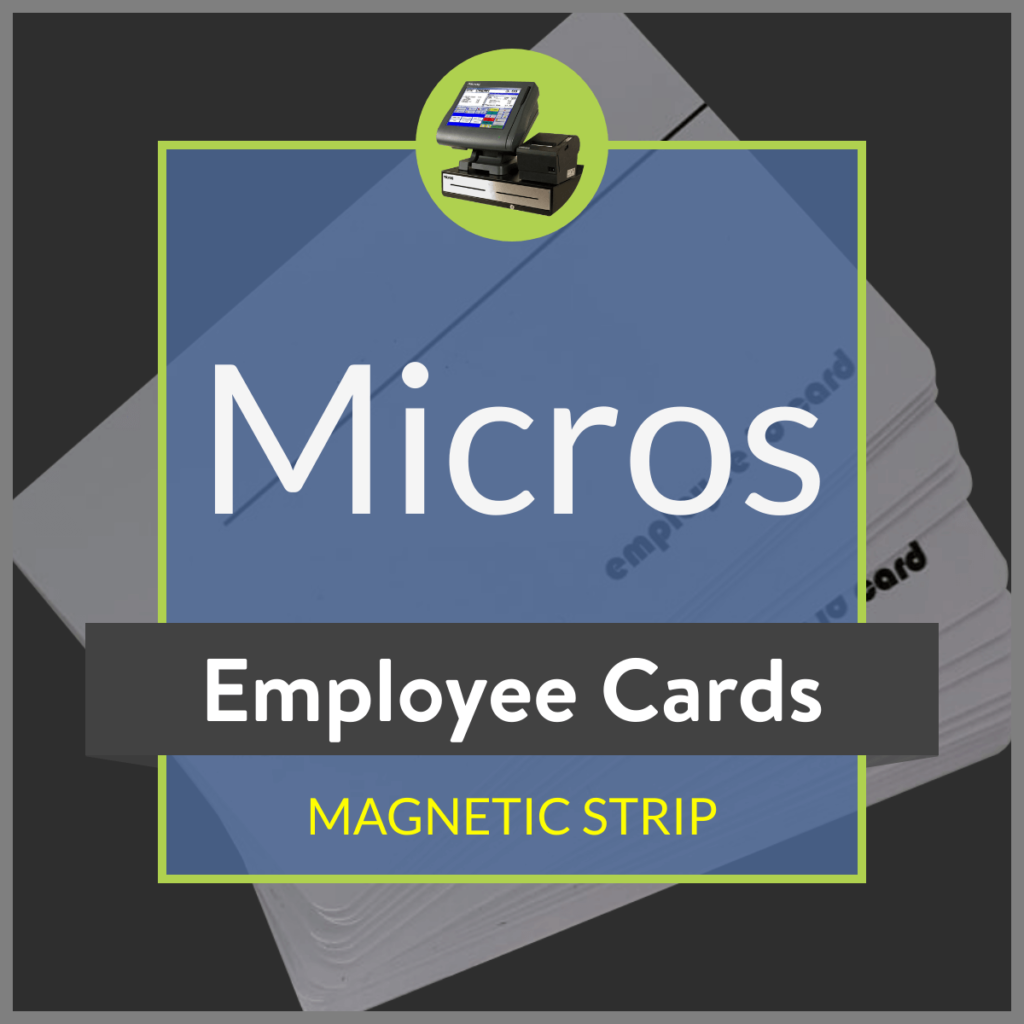 $1.50 Micros Employee Cards | POS MagStripe Swipe Badges