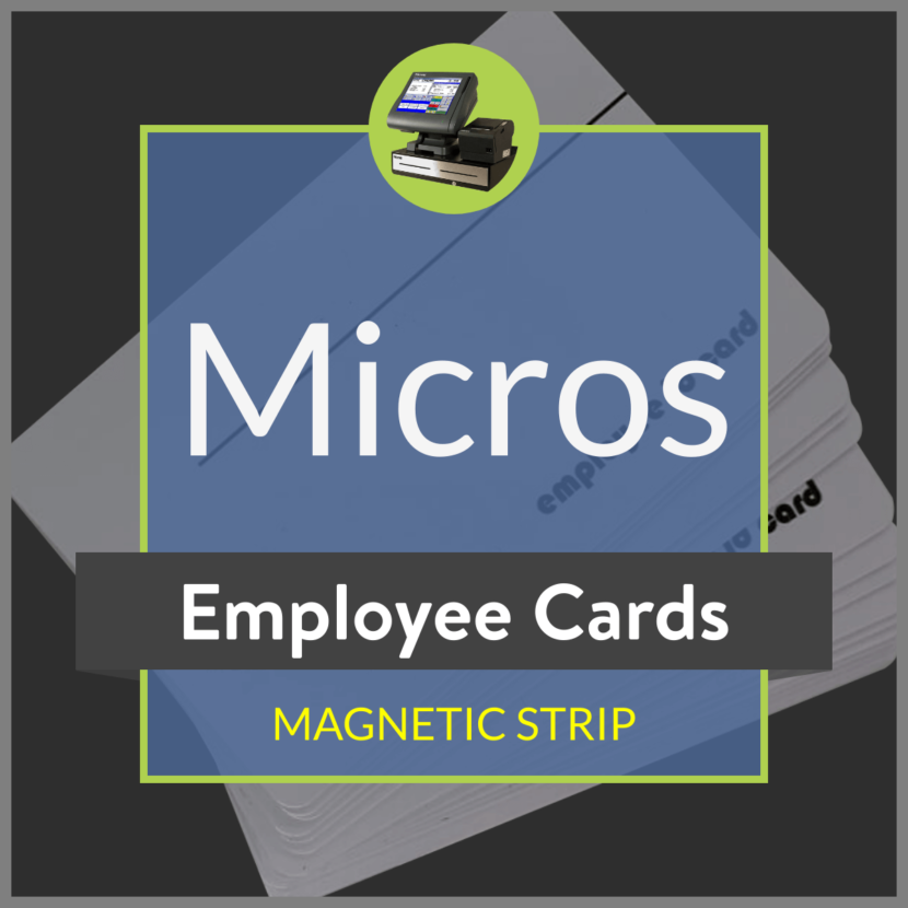$1.50 Micros Employee Cards | POS MagStripe Swipe Badges
