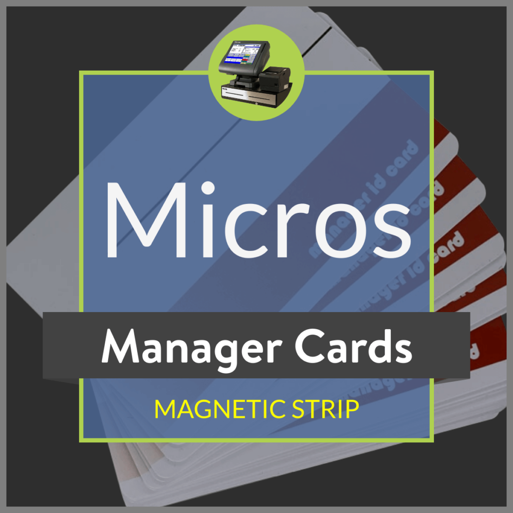 $1.50 Micros Manager Cards | POS Red Manager Cards